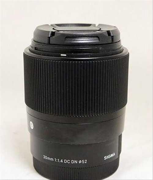 Объектив Sigma (Sony E) 30mm f/1.4 DC DN