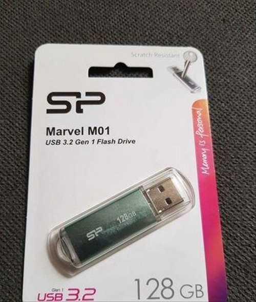 Флешка USB Silicon Power Marvel M01 128гб, USB 3.2