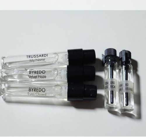 Миниатюры парфюмерии byredo, tom ford, zelinski