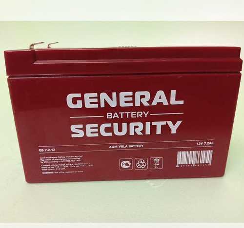 Аккумулятор General Security 12V 7.2Ah