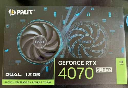 Видеокарта Palit GeForce RTX 4070 super Dual