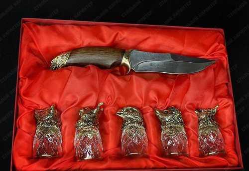 Подарочные наборы рюмок с ножом