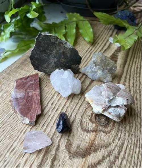 Коллекция 7 камней минералов руды