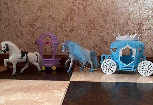 Карета с лошадью и карета для My Little Poni