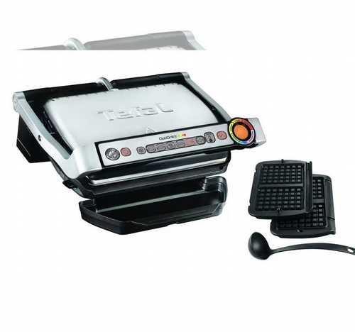 Гриль Tefal GC716D12 silver, black   Вафли