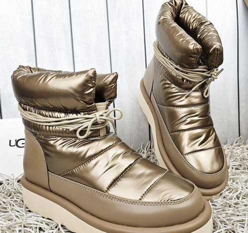 Женские угги Ugg Classic Mini Blow Gold оригинал