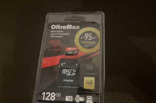 MicroSD OltraMax premium 128gb Новые, оригинал