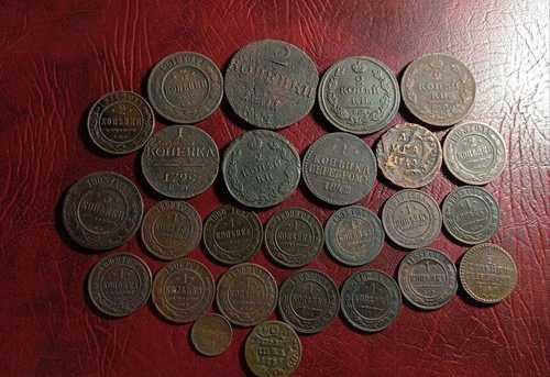 Царские медные монеты 18-20в