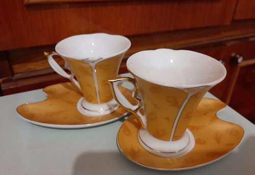 Кофейный набор из 2х чашек с блюдцами