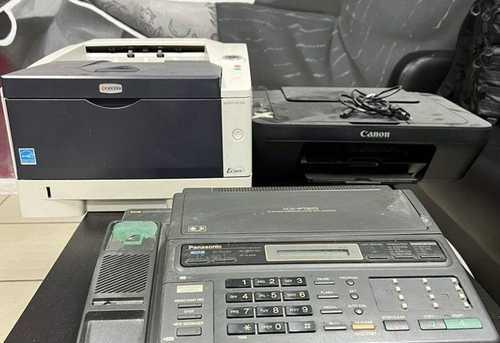 Факс, принтер лазерный, принтер струйный