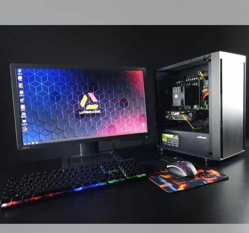 Игровой пк 14/28 ядра, GTX 1660, DDR4 + Монитор