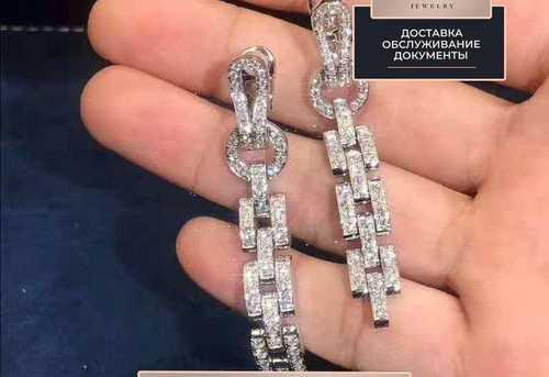 Серьги Cartier Agrafe 2,4 ct