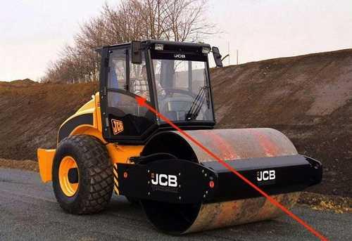 Стекло двери, правое для JCB vibromax VM115