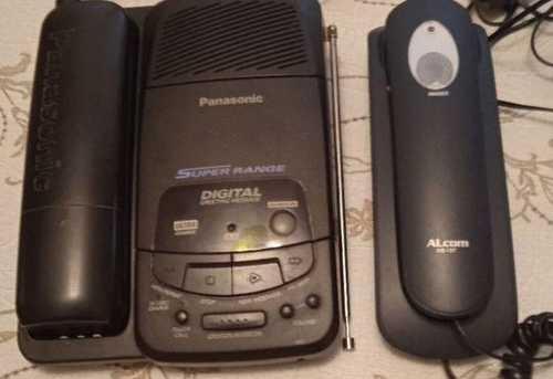 Стационарные телефоны Panasonic и ALcom