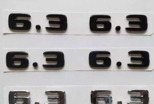 Эмблема на клыло Mercedes AMG 6.3 копия