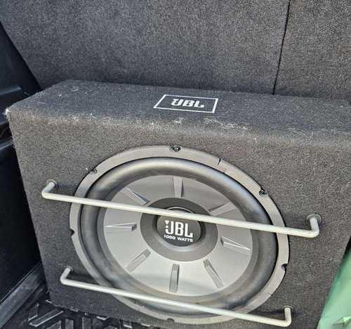 Сабвуфер и усилитель JBL stage 1200b + JBL A6002