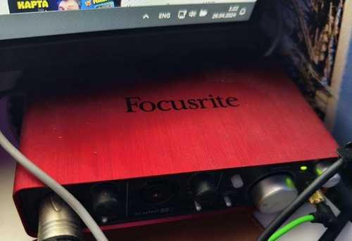 Аудиокарта focusrite Scarlett 2i2 1st gen