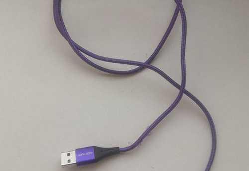 Провод usb type c кабель фиолетовый