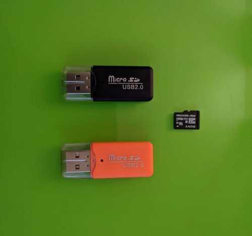 Картридер для карт micro SD через порт USB 2.0