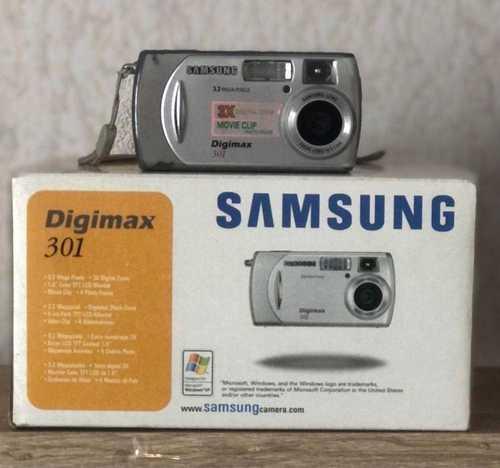 Винтажный цифровой фотоаппарат Samsung Digimax 301