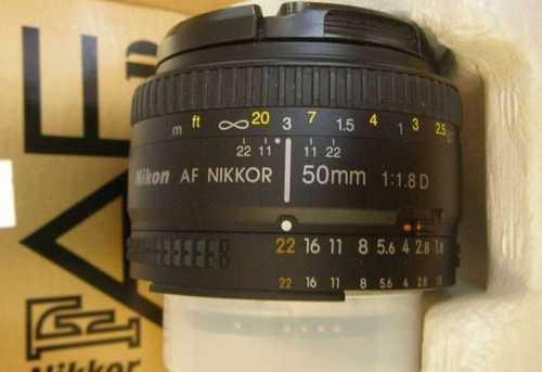 Фотообъектив Nikkor AF50 D 1.8mm