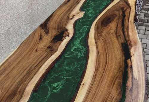 Стол река из дерева