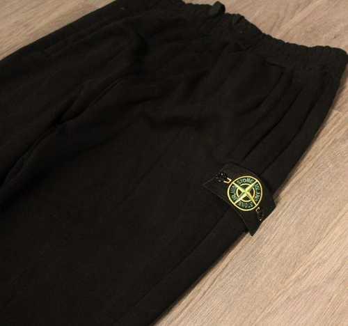 Утепленные спортивные штаны Stone Island Черные