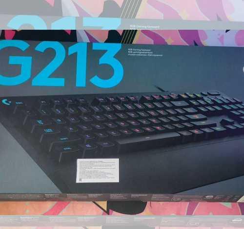 Logitech g 213 игровая клавиатура мембранная 100