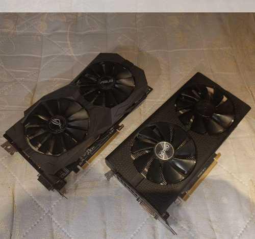 Видеокарты две rx 580