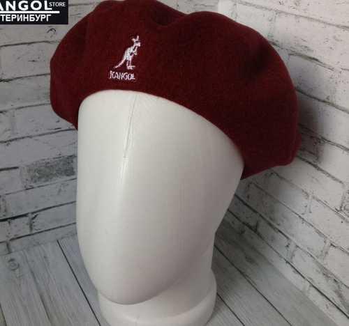 Берет V6 классический бордовый Wool Kangol Кангол