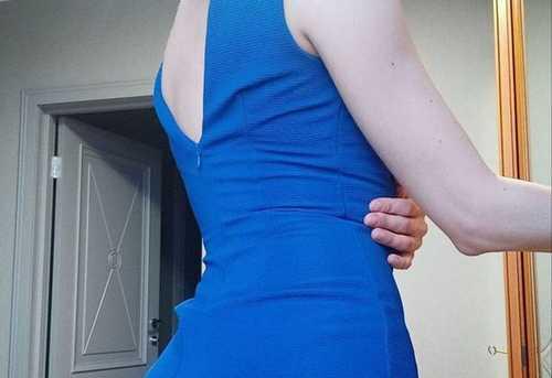 Вечернее платье 42 44 синее