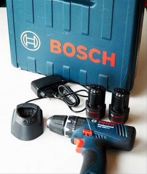 Профессиональный шуруповерт ударный bosch GSB 1080