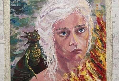 Картина в раме"Мать драконов" Игра престолов