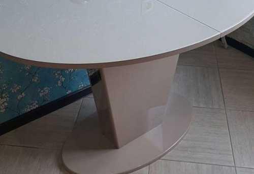 Кухонный стол стеклянный раскладной б/у