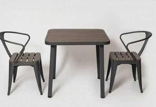 Комплект садовой мебели стол + 2 стула