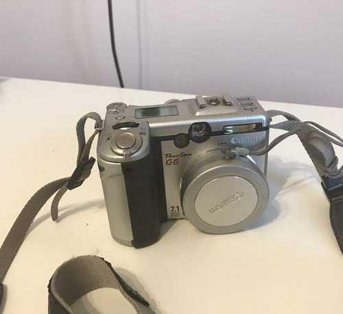 Полупрофессиональный фотоаппарат Canon G6