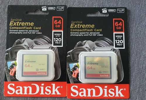 Карта памяти SanDisk Extreme CompactFlash 120MB/s