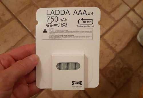 Новые батарейки аккумуляторные IKEA ladda мизинчик
