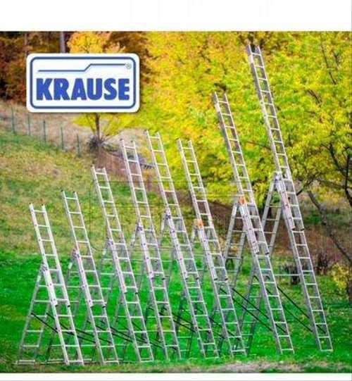 Трехсекционная лестница Krause Corda