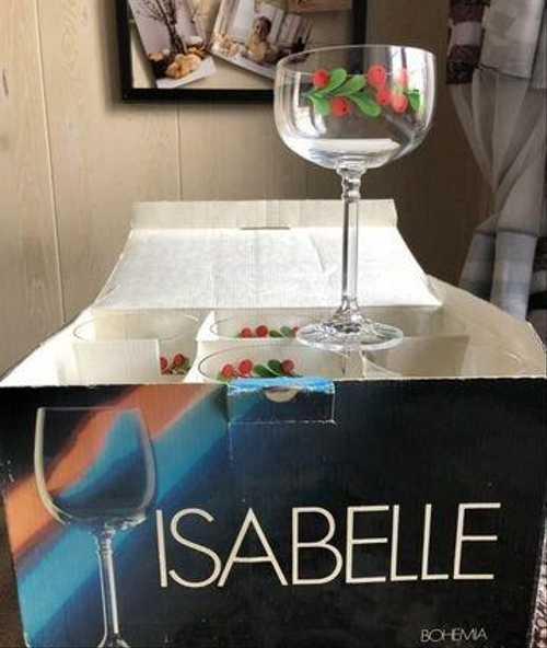 Бокалы богемское стекло Isabelle