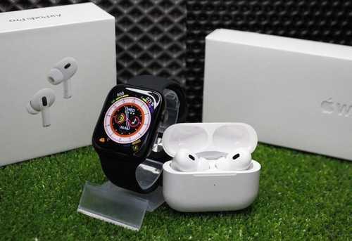 Комплект Apple Watch 8 + AirPods Pro 2 (Premium+)