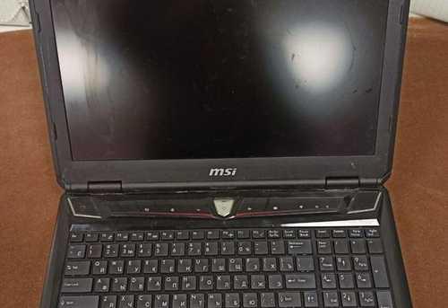 Игровой ноутбук MSI GX60 Destroyer 16 озу 256 ssd