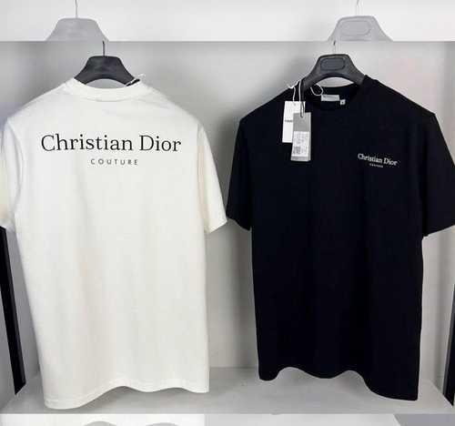 Футболка christian dior черная