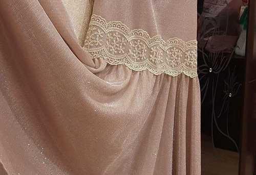 Нарядное платье золотое 140- 146