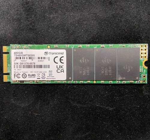 SSD накопитель transcend 820S 480GB (ngff)