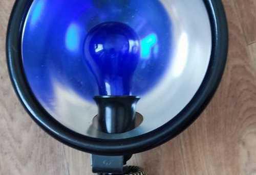 Медицинская синяя лампа. Рефлектор Минина. Рабочая