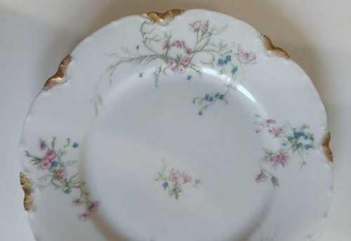 Старинная тарелка Limoges Haviland фарфор