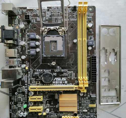 Материнская плата asus H81M-E LGA 1150 + intel cor