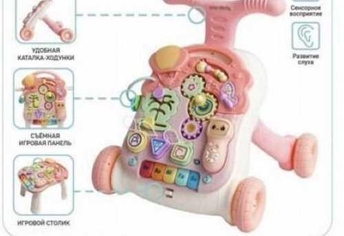 Ходунки каталка 3 в 1 amarobaby (новая)