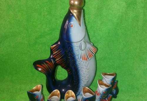 Фарфоровый набор "Рыбки" СССР
